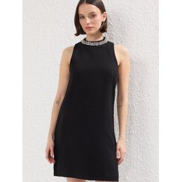 Trendyol Kleid Damen Gr&ouml;&szlig;e 42 schwarz Winterkleid