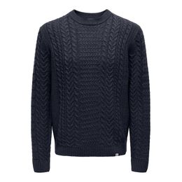 Only & Sons Only & Sons Pullover 'FLETCHER' Herren Gr&ouml;&szlig;e XXL blau / dunkelblau