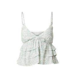 Hollister Top Damen Gr&ouml;&szlig;e XS mint / wei&szlig;