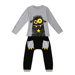 Denokids Set 'XO Monster' Jungen Gr&ouml;&szlig;e 116 grau