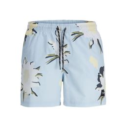 Jack & Jones Jack & Jones Junior Badeshorts 'JPSTMaui' Jungen Größe 176 hellblau / grün / schwarz / weiß