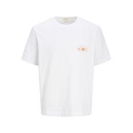 Jack & Jones Jack & Jones Junior T-Shirt 'JORCanggu Summer' Jungen Gr&ouml;&szlig;e 176 azur / hellblau / mandarine / wei&szlig;
