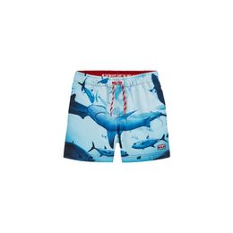 WE Fashion Badehose Jungen Gr&ouml;&szlig;e 146/152 blau / kobaltblau
