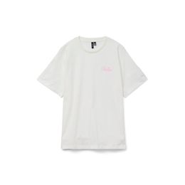 V&eacute;ro Moda VERO MODA T-Shirt 'VMKatrine Caty' Damen Gr&ouml;&szlig;e L rosa / wei&szlig;