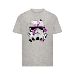 F4NT4STIC Shirt 'Star Wars Stormtrooper Command Sketch' boy Grey size 134/140