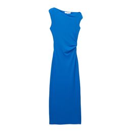 Pull&Bear Pull&Bear Kleid Damen Größe 38 blau Winterkleid