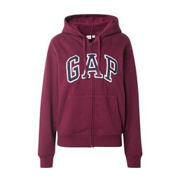 GAP Zip-Up Hoodie 'HERITAGE' female Red size M