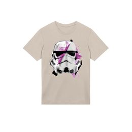 F4NT4STIC T-Shirt 'Star Wars Stormtrooper Command Sketch' Herren Gr&ouml;&szlig;e XXXL sand / hellgrau / lila / schwarz / wei&szlig;