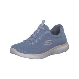 Skechers Slip On Damen Gr&ouml;&szlig;e 35 royalblau / ros&eacute; / wei&szlig;