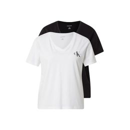 Calvin Klein Jeans T-Shirt Damen Gr&ouml;&szlig;e S schwarz / offwhite