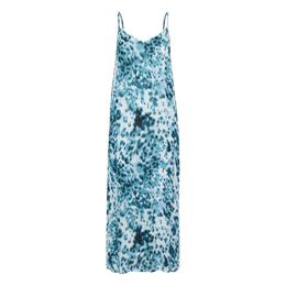 Kaffe Kleid 'Thora' Damen Größe 42 türkis / cyanblau / hellblau / weiß Winterkleid
