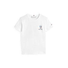 Tommy Hilfiger T-Shirt Mädchen Größe 86 türkis / melone / schwarz / weiß