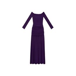 THE-ARE Kleid Damen Größe 40 dunkellila Winterkleid