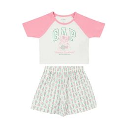 GAP Set 'MINNIE' M&auml;dchen Gr&ouml;&szlig;e 128 gr&uuml;n / rosa / wei&szlig;