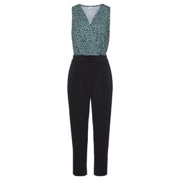 Lascana Jumpsuit Damen Gr&ouml;&szlig;e XL petrol / schwarz