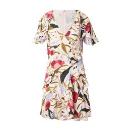 Ted Baker Kleid 'Issiia' Damen Größe 42 oliv / magenta / rosé / schwarz Winterkleid