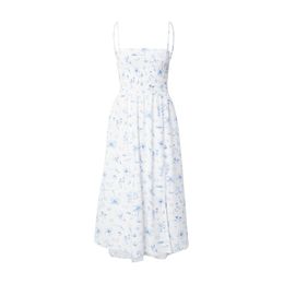 Hollister Kleid Damen Größe 36 blau / weiß