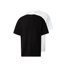 WEEKDAY T-Shirt 'Great' Herren Gr&ouml;&szlig;e L schwarz / wei&szlig;