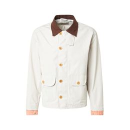 POMPEII Jacke Herren Gr&ouml;&szlig;e L beige / dunkelbraun / orange