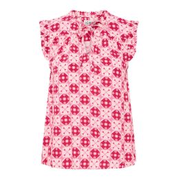 Ichi Bluse 'IHVERA' Damen Größe XXL rosa / altrosa / dunkelpink / weiß