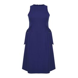 Trendyol Curve Kleid Damen Gr&ouml;&szlig;e 48 indigo Winterkleid