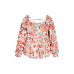 SANIKA Bluse Damen Gr&ouml;&szlig;e XXL pastellblau / apricot / rosa / wei&szlig;
