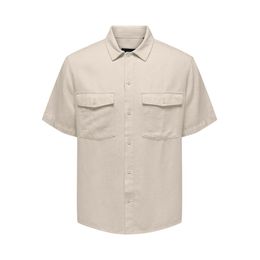 Only & Sons Only & Sons Hemd 'Kari' Herren Gr&ouml;&szlig;e S beige