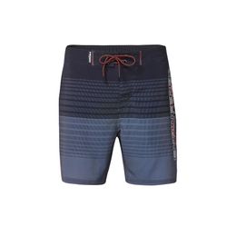 KOROSHI Badeshorts Herren Gr&ouml;&szlig;e L marine / basaltgrau / koralle / wei&szlig;