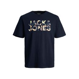 Jack & Jones JACK & JONES T-Shirt 'JJEJEFF' Herren Gr&ouml;&szlig;e L hellbeige / navy / safran / pastellgr&uuml;n