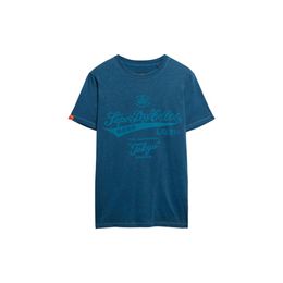 Superdry & Co T-Shirt Herren Gr&ouml;&szlig;e L blau / cyanblau