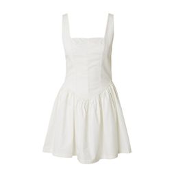 MONKI Kleid Damen Größe 34 weiß Winterkleid