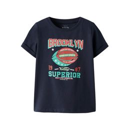 name it T-Shirt 'NMMVUX' Jungen Größe 92 navy / aqua / knallrot