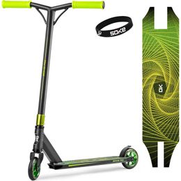 Leistungsstarker Scooter SOKE PRO gelb-grün
