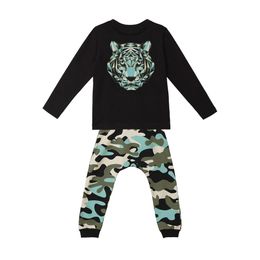 Denokids Tracksuit 'Camo Tiger' boy Black size 134