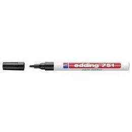 Edding 751 paint marker 4-751001 Lackmarker Schwarz 1 mm, 2 mm