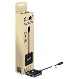 club3D USB-C&reg; / HDMI Adapter USB-C&reg; Stecker, HDMI-A Buchse 15 cm Schwarz CSV-1558 USB-C&reg;-Displaykabel