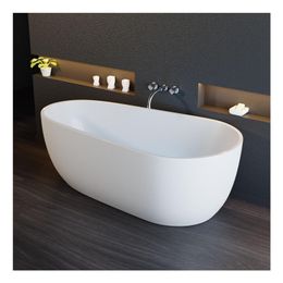 TroniTechnik&reg; Freistehende Badewanne DIA Ma&szlig;e ca. 170 x 80 x 58cm Wanne - F&uuml;llmenge 195 Liter, aus Acryl mit Siphon