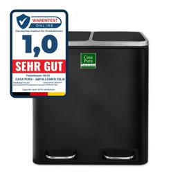 karat homeliving Tretm&uuml;lleimer Felix Trennsystem Schwarz