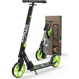 Apollo Cityroller City Scooter Phantom Pro, klapp- und höhenverstellbar - Grün