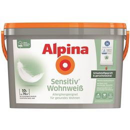 Alpina Wandfarbe 'Sensitiv Wohnweiß' weiß 10 l