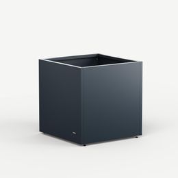 Herstera Pflanzkübel 'Cube' Metall anthrazit 70 x 70 x 70 cm