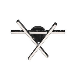 Brilo LED-Deckenleuchte 'Rey' schwarz 40 x 35,5 x 11,2 cm 2200 lm
