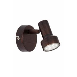 Briloner LED-Wohnraumstrahler 'Rost' 1-flammig 250 lm kupferfarben