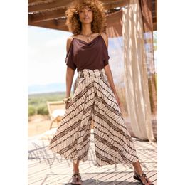 Lascana Hosen-Rock, Braun, Gr. 38, Damen, R&ouml;cke, Material: Polyester