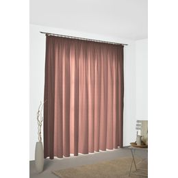 Vorhang WIRTH "Torbole" Gr. 2, orange (terra), B:132cm H:175cm, Jacquard, Baumwolle, Polyester, Gardinen