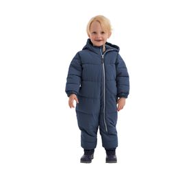 Overall "FIOW 32 MNS ONPC", M&auml;dchen, Gr. 98/104, Normalgr&ouml;&szlig;en, blau (dunkelblau), Obermaterial: 100% Polyester.Futter: 100% Polyester.F&uuml;llung: 100% Polyester, FIRST INSTINCT BY Killtec, Overalls Overall, Wind- und wasserabweisender Schneeanzug, innen warmes Teddyfleece