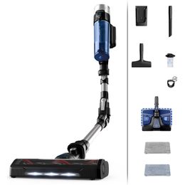 Rowenta X-Force Flex 9.60 RH20C0, Trocken&Nass, Zyklonal, 83 dB, Beutellos, Silber, Blau
