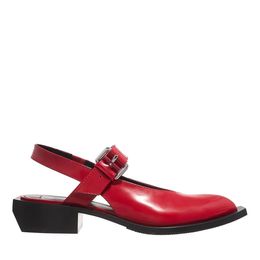 Moschino Sandalen - Big Buckles - Gr. 38 (EU) - in Rot - f&uuml;r Damen