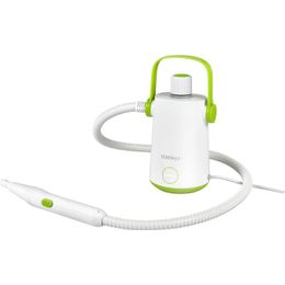 Costway Dampfreiniger Portable Handgerät 3 Bar, Handdampfreiniger mit 300ml Wassertank, 116cm Schlauch, 3m Kabel & 10 Zubehör Set, Grün