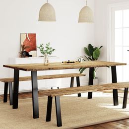 vidaXL Esstisch 200x90x75 cm Massivholz Akazie